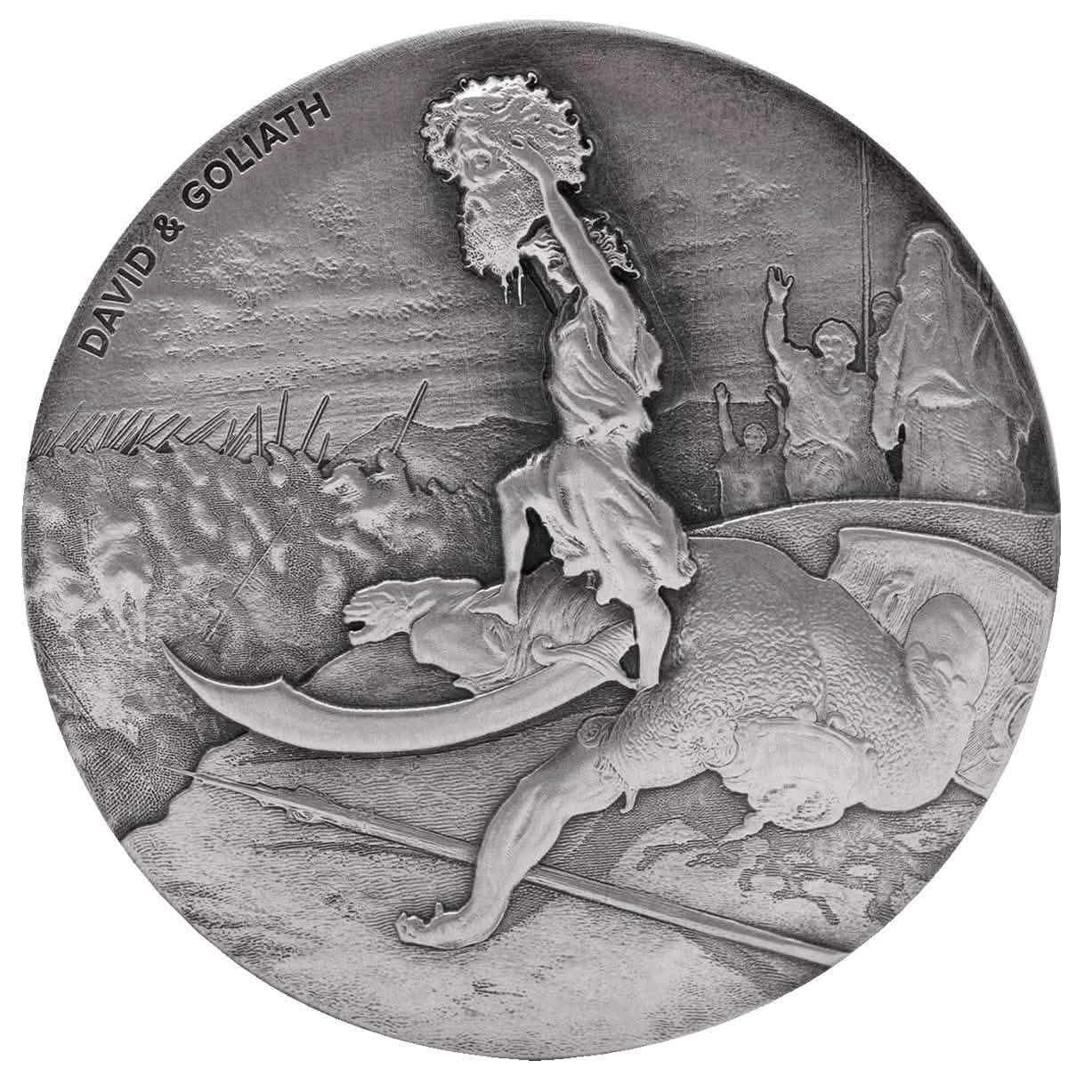 2015 David & Goliath 2 Oz Silver Coin – United Patriot Coin