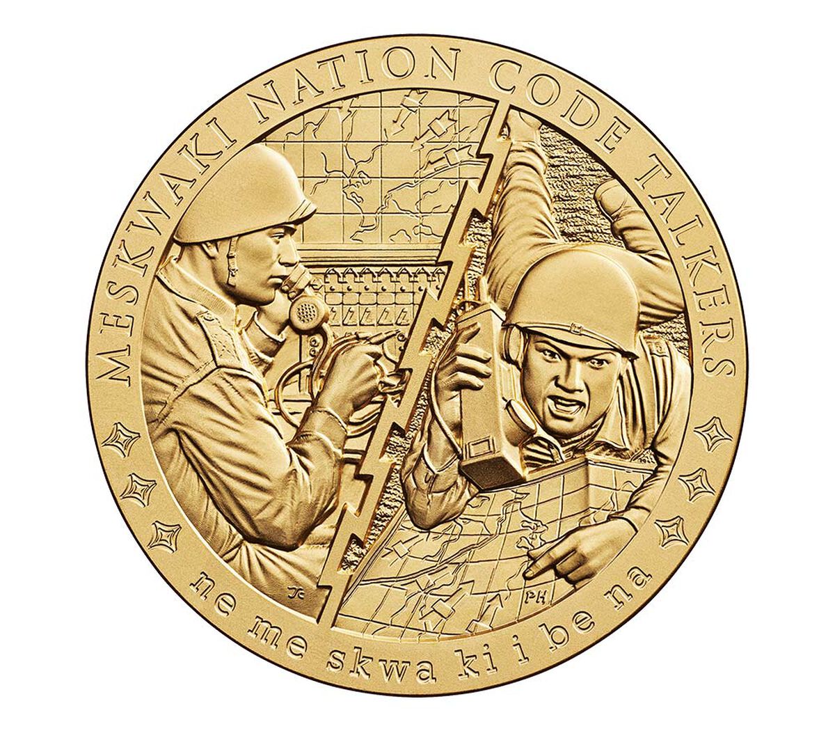 Meskwaki Nation Code Talkers Medal 3 Inch – United Patriot Coin